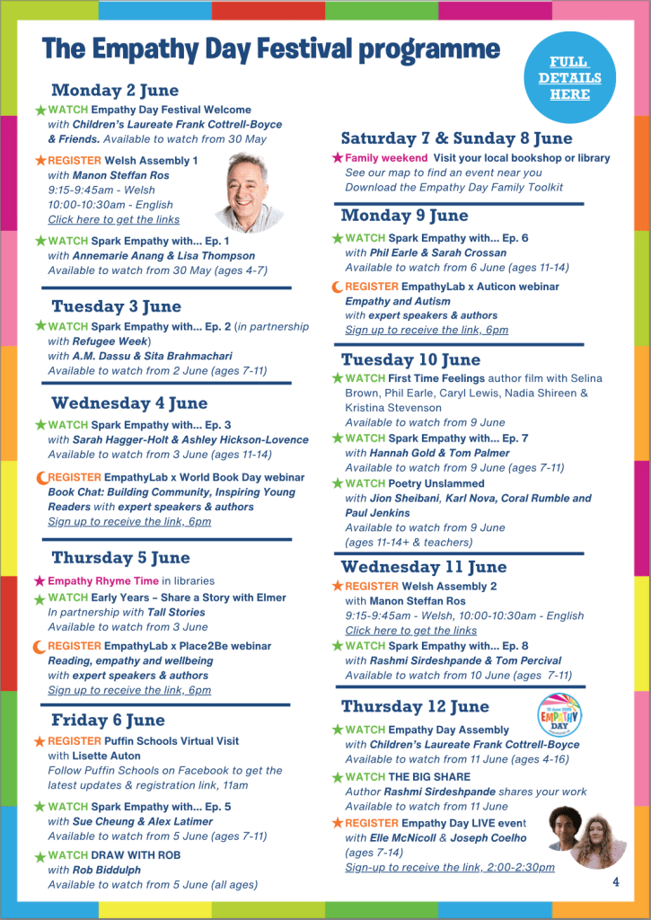 Programme updated – EmpathyLabUK