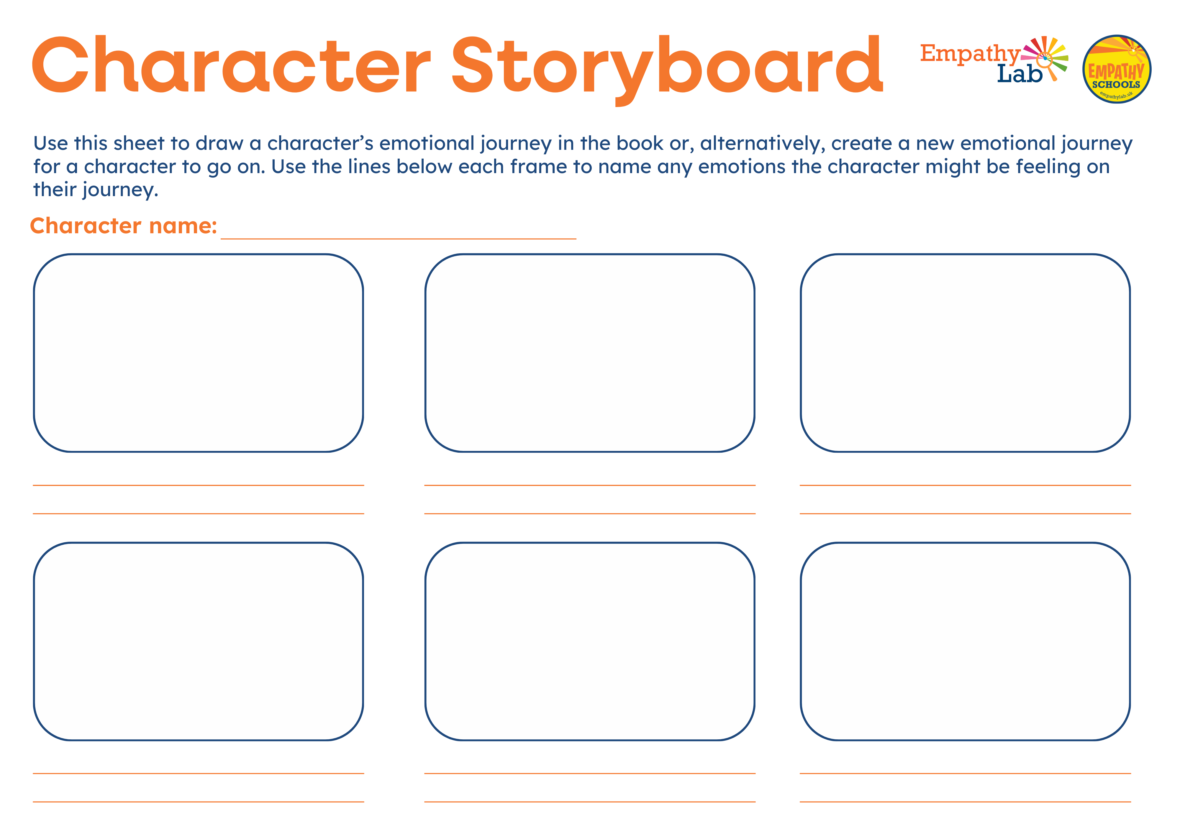 character storyboard – EmpathyLabUK